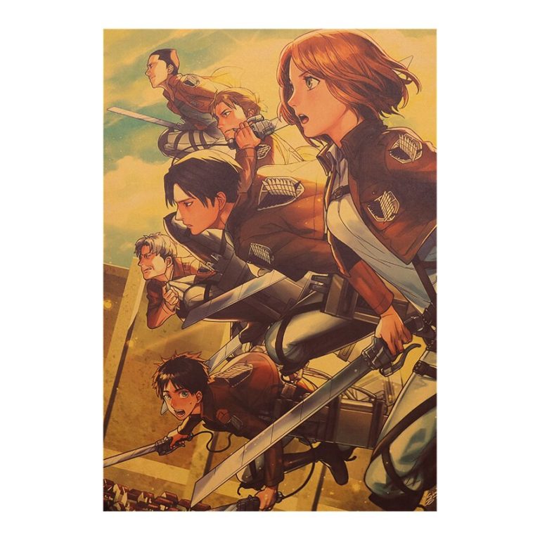 Classic Retro Attack on Titan Poster - AOT Merch